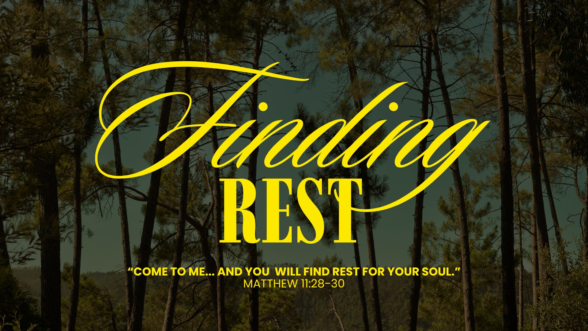 Finding Rest – The Rock Church
